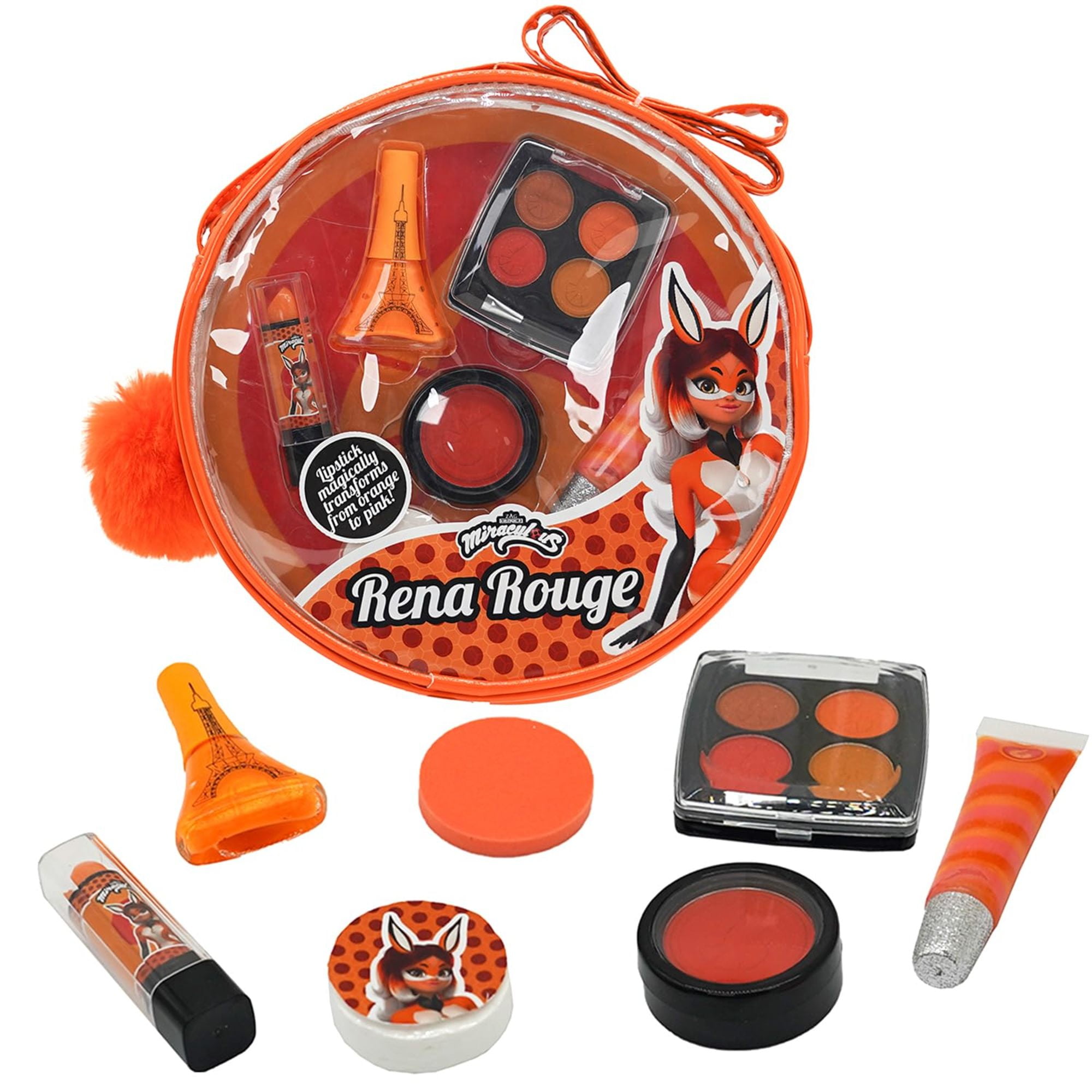 Miraculous Ladybug Kids Makeup Set - 10 Piece Bag with Nail Polish ...