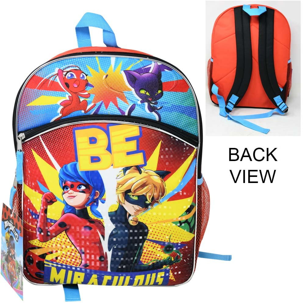 Miraculous Ladybug 16" Backpack Plus Lunch Box Set - Walmart.com