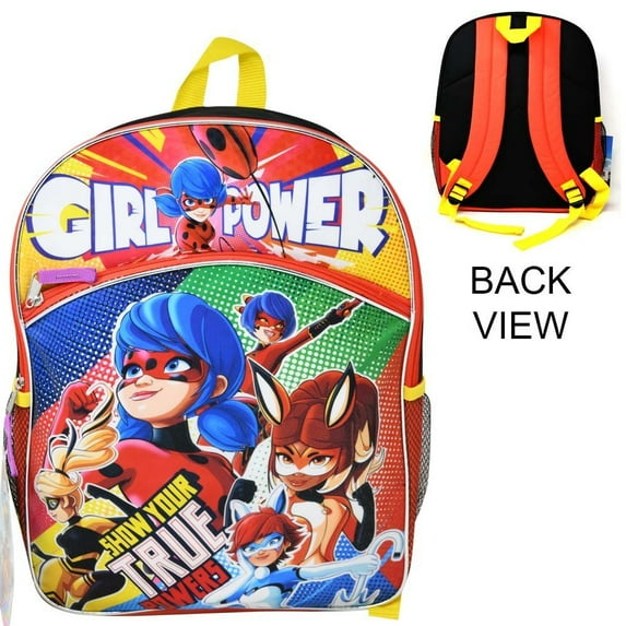 Miraculous Ladybug 16" Durable Polyester and Canvas Backpack with ...