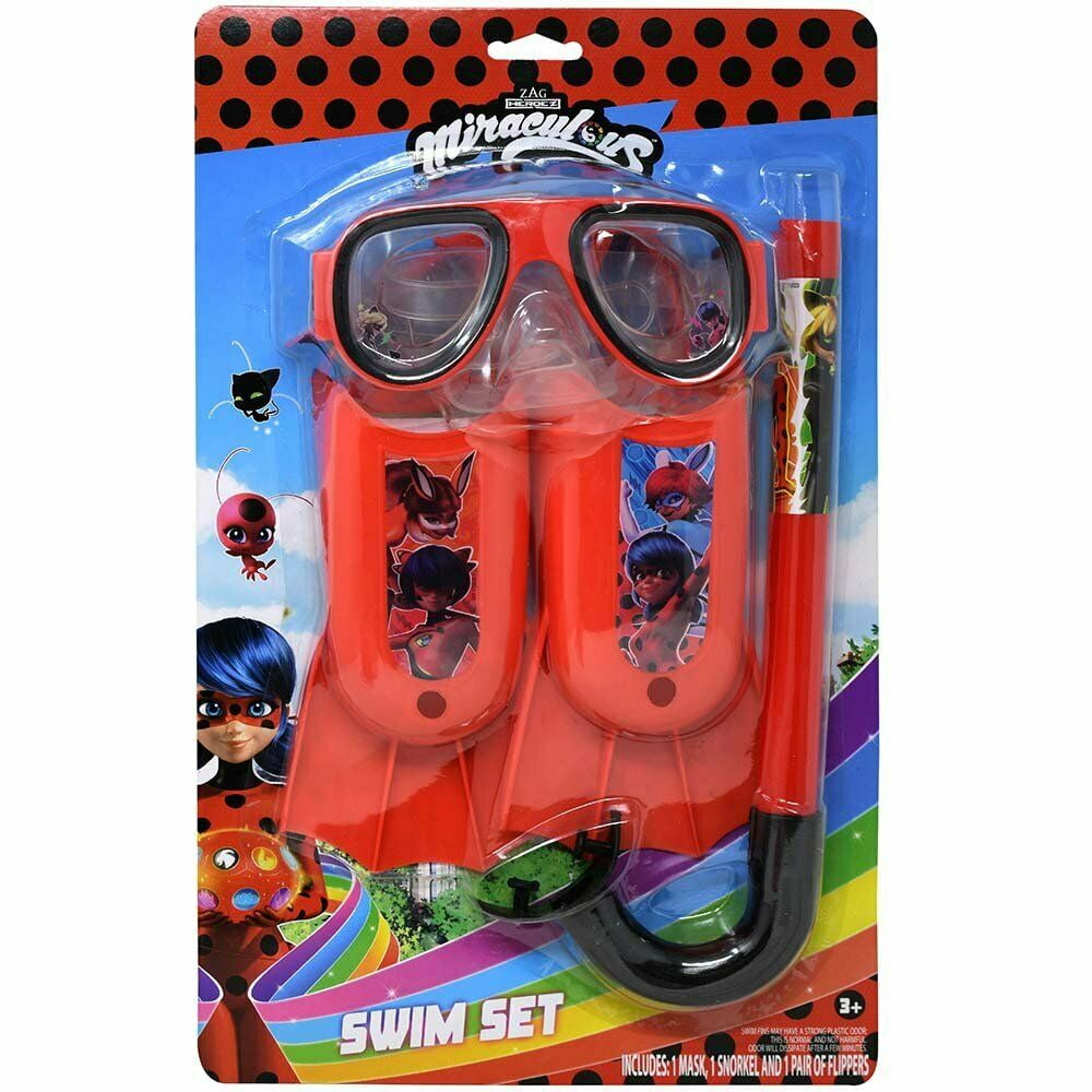 Miraculous Ladybug 3-Piece Swim Set with Blister Card Packaging ...