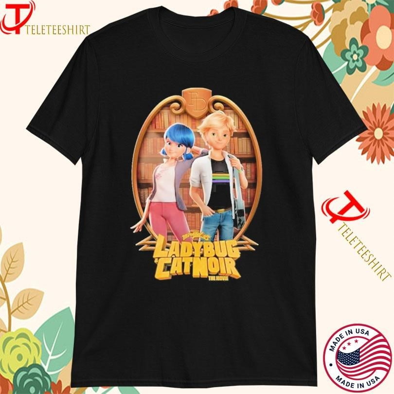 Miraculous Ladybug And Cat Noir The Movie Marinette Adrien T-shirts ...