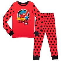Miraculous Girls Ladybug Long Sleeve Pajamas Sizes 4-12 - Walmart.com