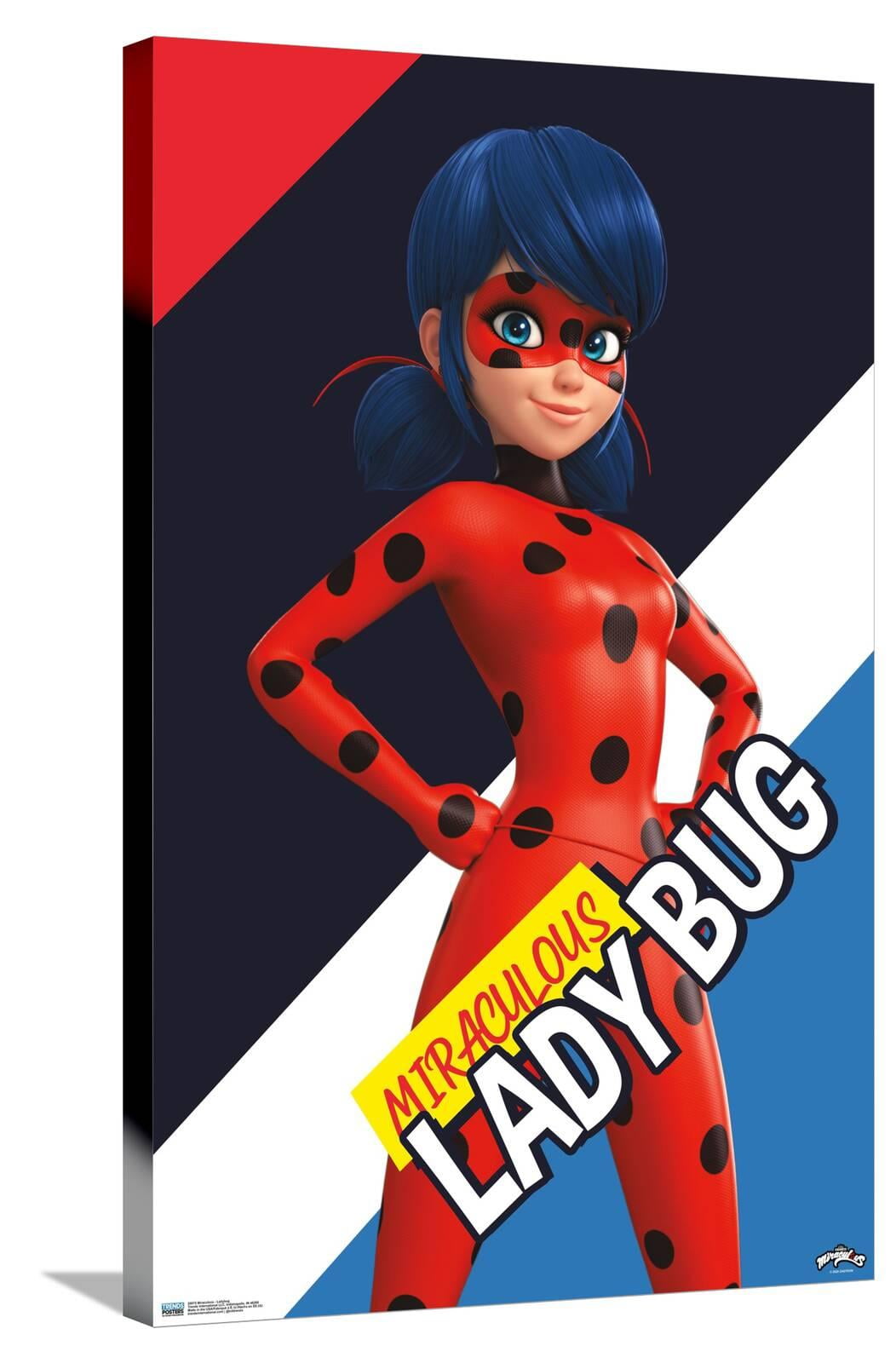 Miraculous - Ladybug Canvas Wall Poster, 22.375" x 34" - Walmart.com