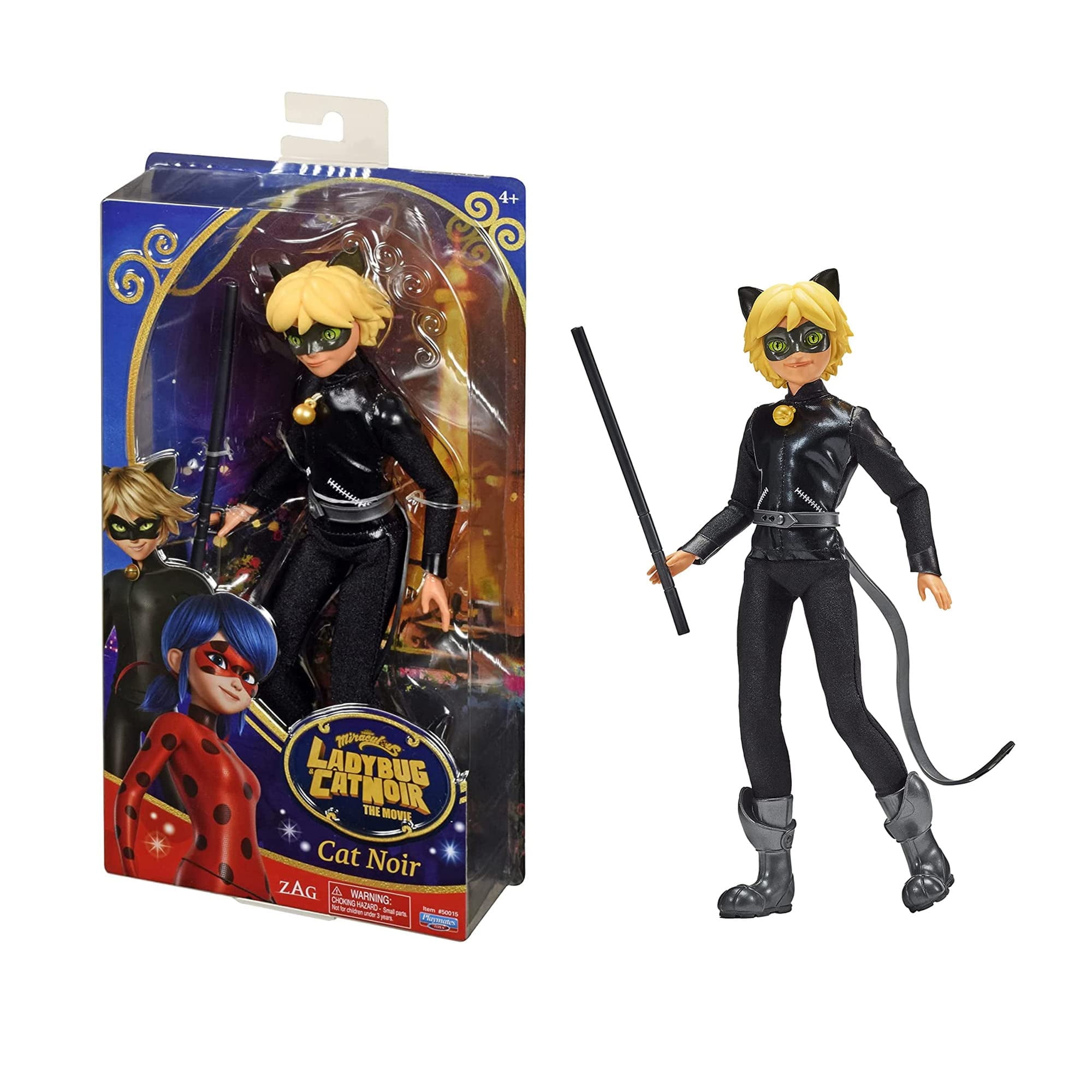Miraculous Ladybug & Cat Noir Movie Exclusive 11" Cat Noir Action Doll ...