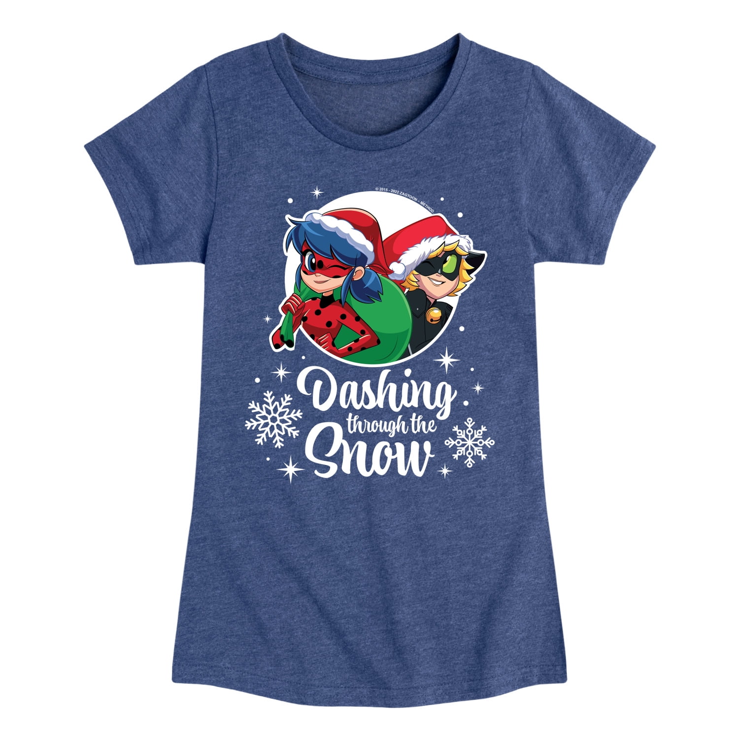 Miraculous Ladybug - Dashing Through The Snow Group - Youth Girls Short ...