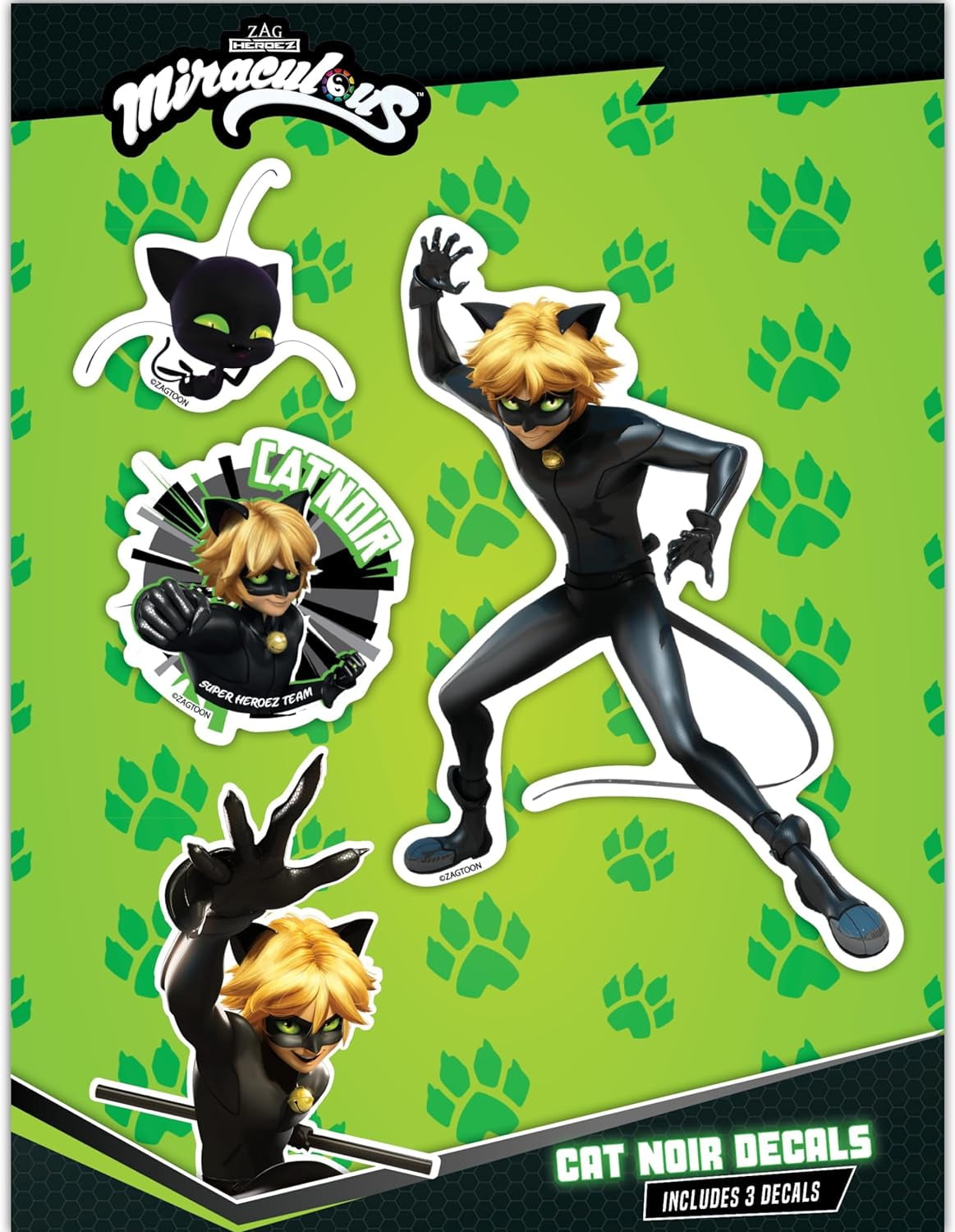 Miraculous Ladybug Decals - Set of 3 Cat Noir, Plagg, Icon Vinyl ...