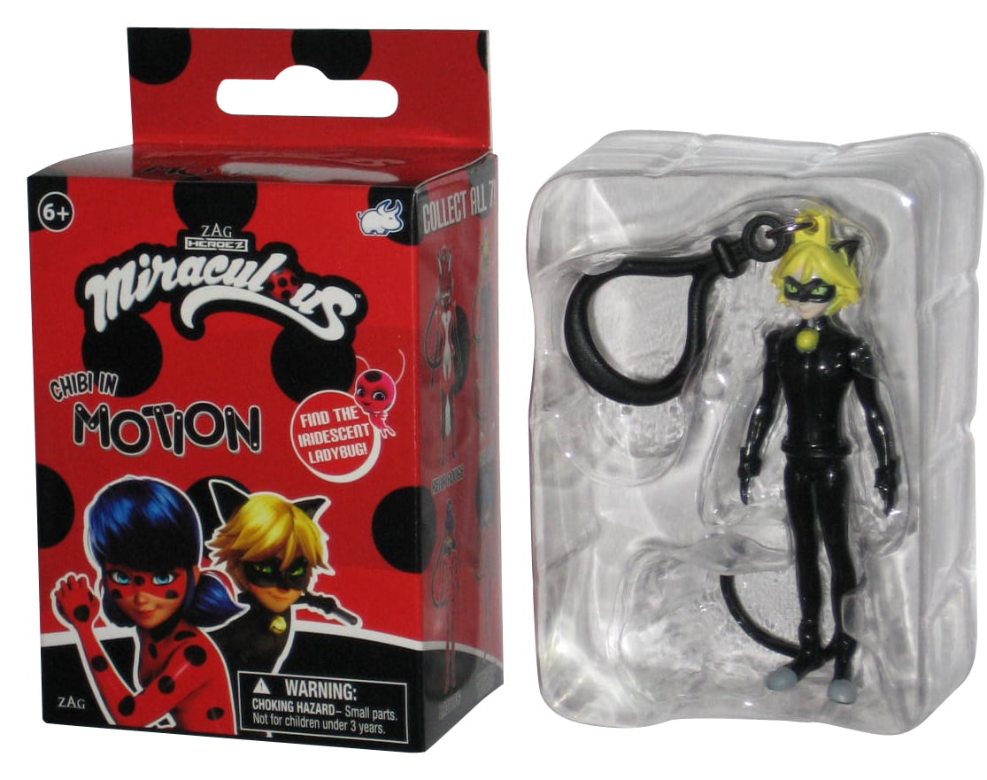 Miraculous Ladybug In Motion Bullsitoy Cat Noir 3-Inch Mini Figure ...