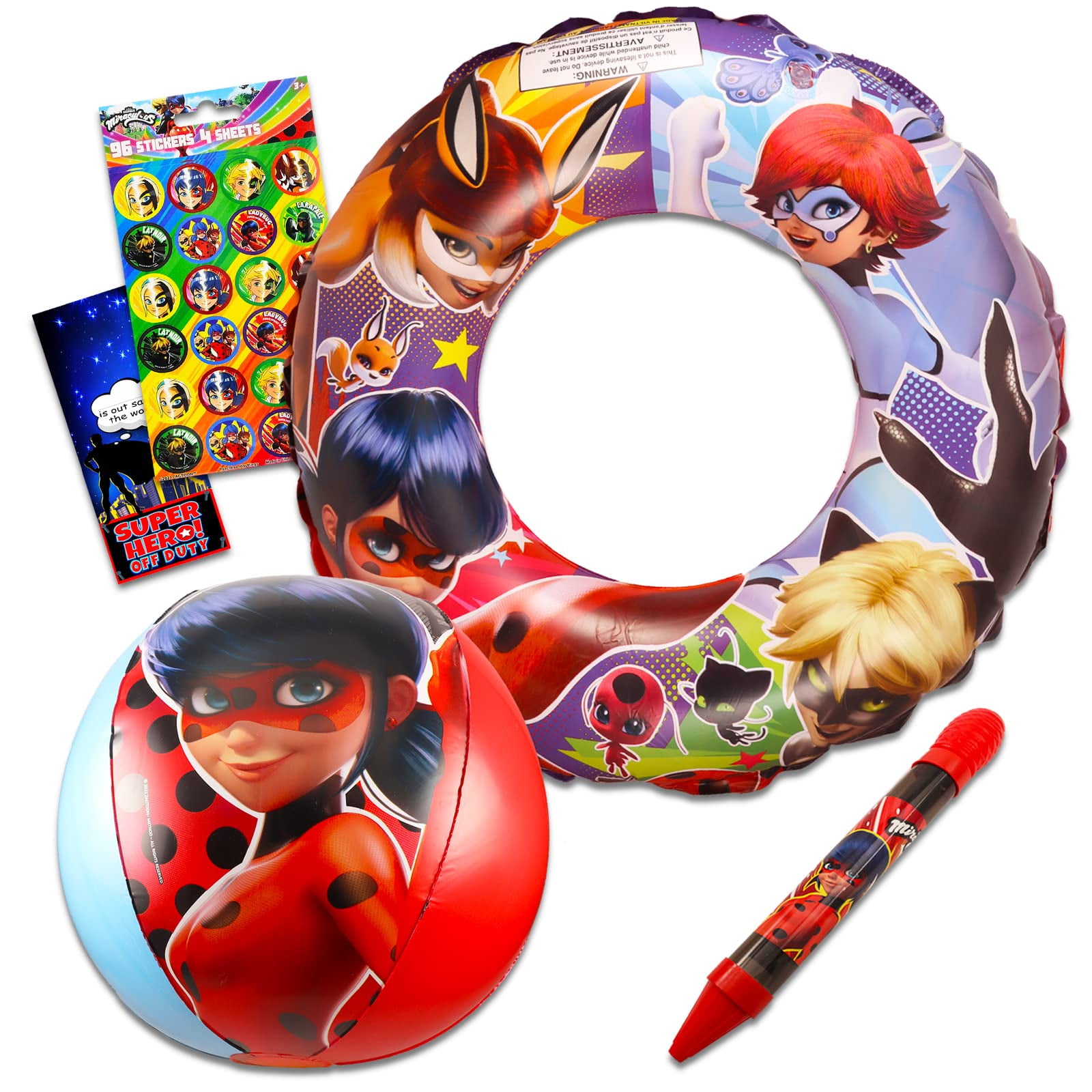 Miraculous Ladybug Pool Toys Set - 5 KMC2Pc Miraculous Ladybug Beach ...