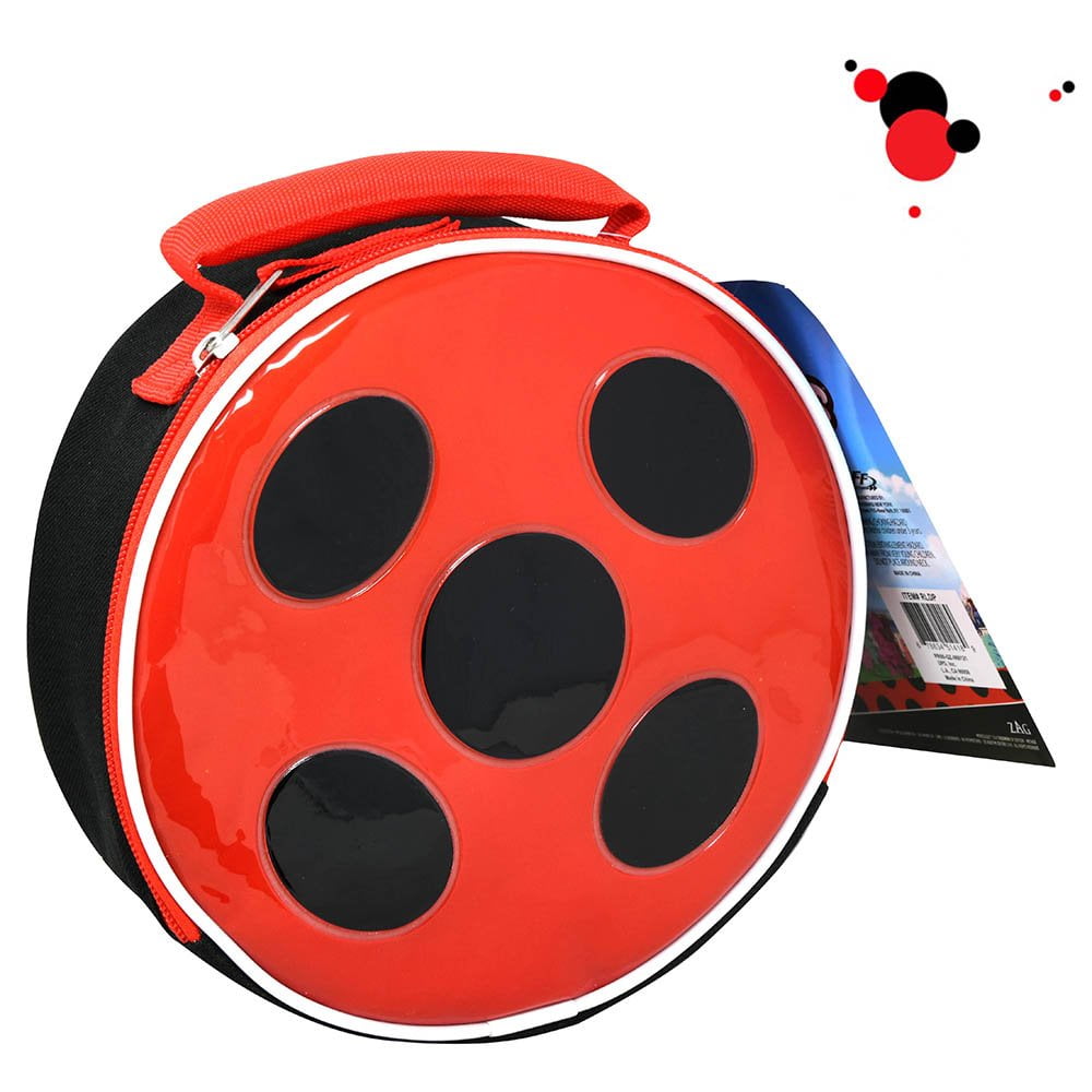 Miraculous Ladybug Round Lunch Bag & 1 PC 12 oz Canteen with popup lid ...