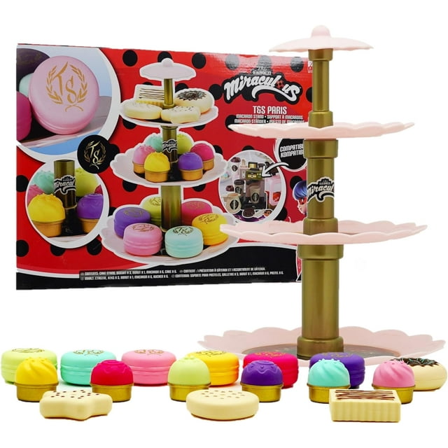 Miraculous Ladybug - Tom & Sabine Macaron Stand, Pretend Role Play Toy ...