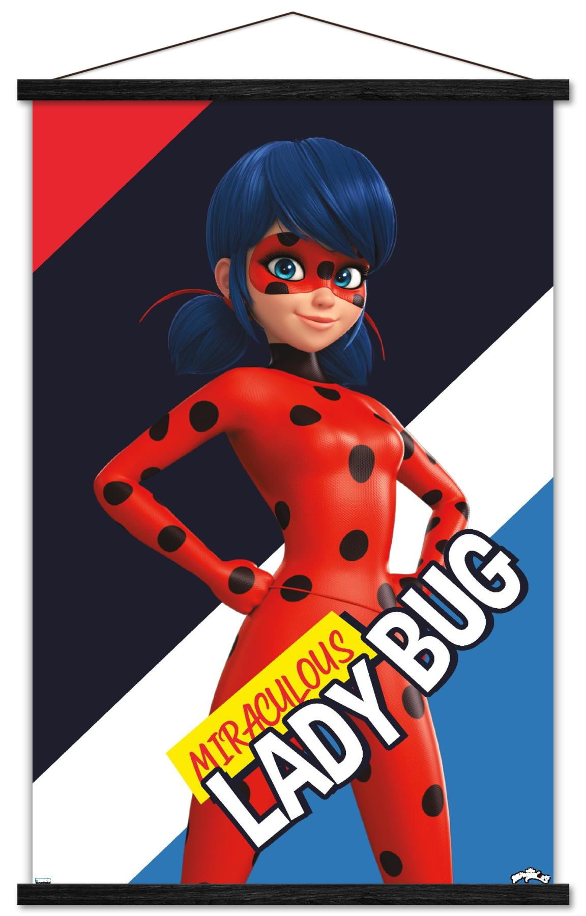 Miraculous - Ladybug Wall Poster with Wooden Magnetic Frame, 22.375" x ...
