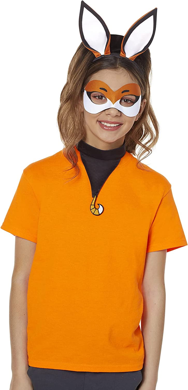 Miraculous Rena Rouge Costume Accessories Set, with Eye Mask, Headpiece ...