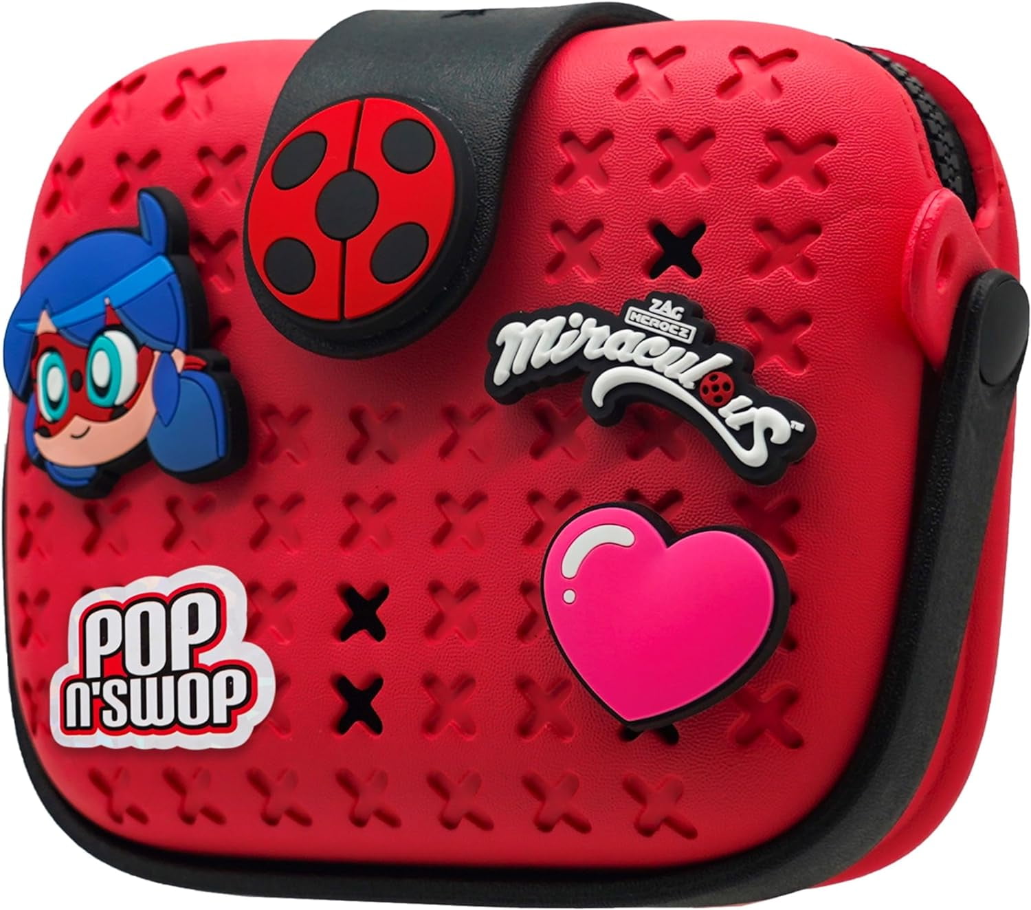 Wyncor's Miraculous Ladybug - Pop n' Swop Red Purse with 4 Clip-on ...