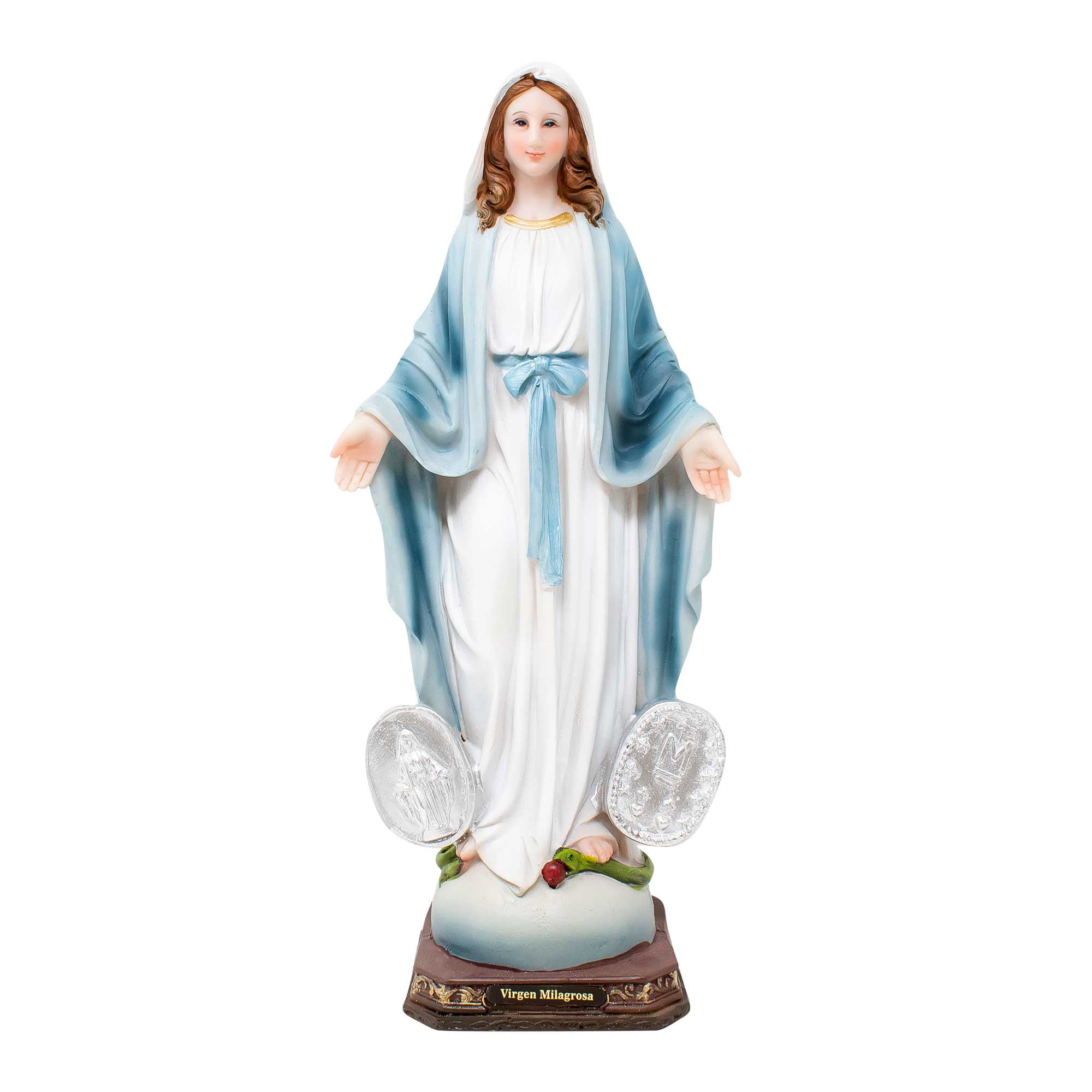 Miraculous Virgin Resin Statue | 8,12,16,24,36 inches | Durable ...