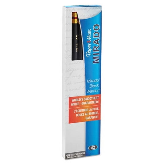 "Mirado Black Warrior Pencil, Hb (#2), Black Lead, Black Matte Barrel ...