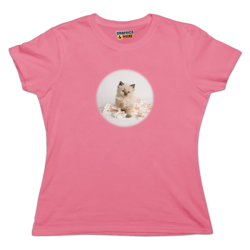 Miradoll Ragdoll Cat Kitten Flowers Women's Novelty T-Shirt - Walmart.com