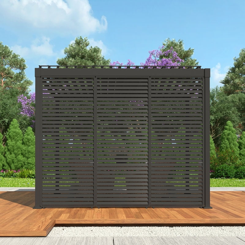 Mirador 10' 80/88S Outdoor Pergola Accessories Aluminum Fixed Shutter ...