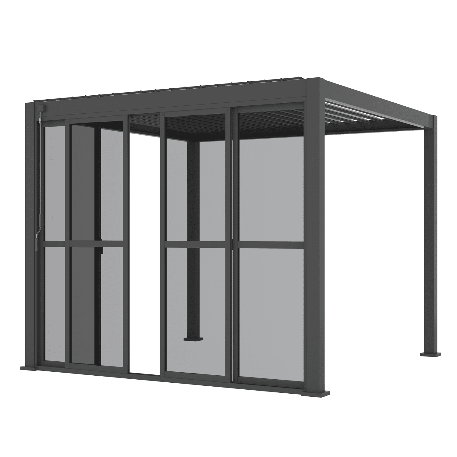Mirador 10' Sliding PC Door w/ Handle for 111 Pergola, 4 Panels ...