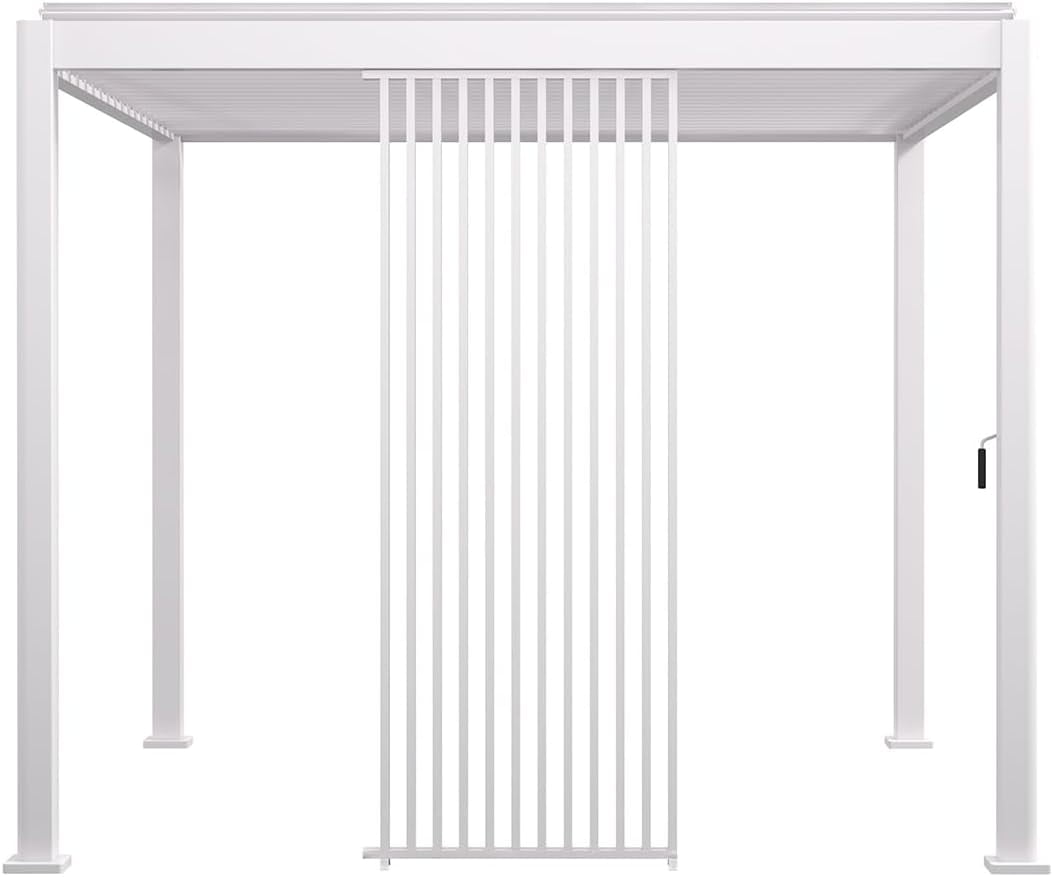 Mirador 111S Outdoor Aluminum Deco Wall for Patios, White - Walmart ...