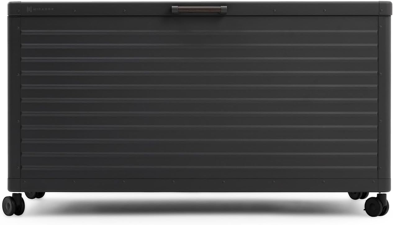 Mirador Outdoor Deck Boxes 134 Gallon,Aluminum Steel Outdoor Storage ...
