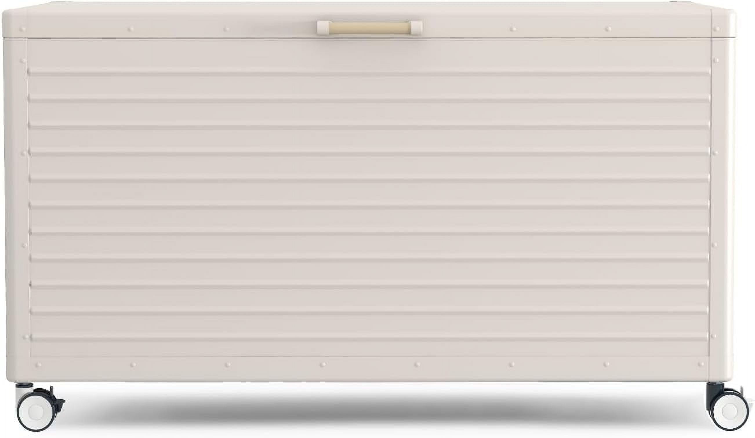 Mirador Outdoor Deck Boxes 134 Gallon,Aluminum Steel Outdoor Storage ...
