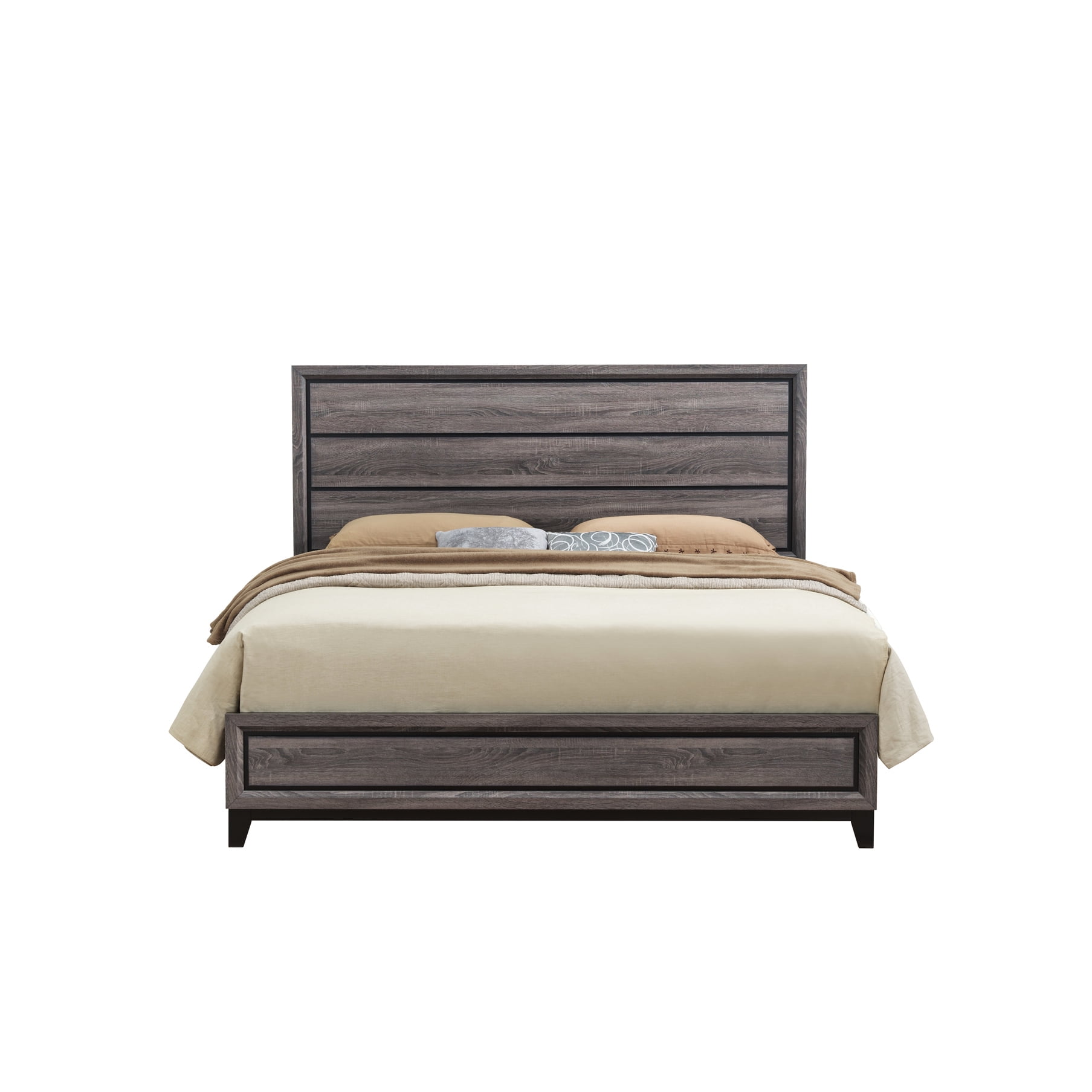 Mirage Grey Full Bed With Stable Panel Style Headboard, Tough ...