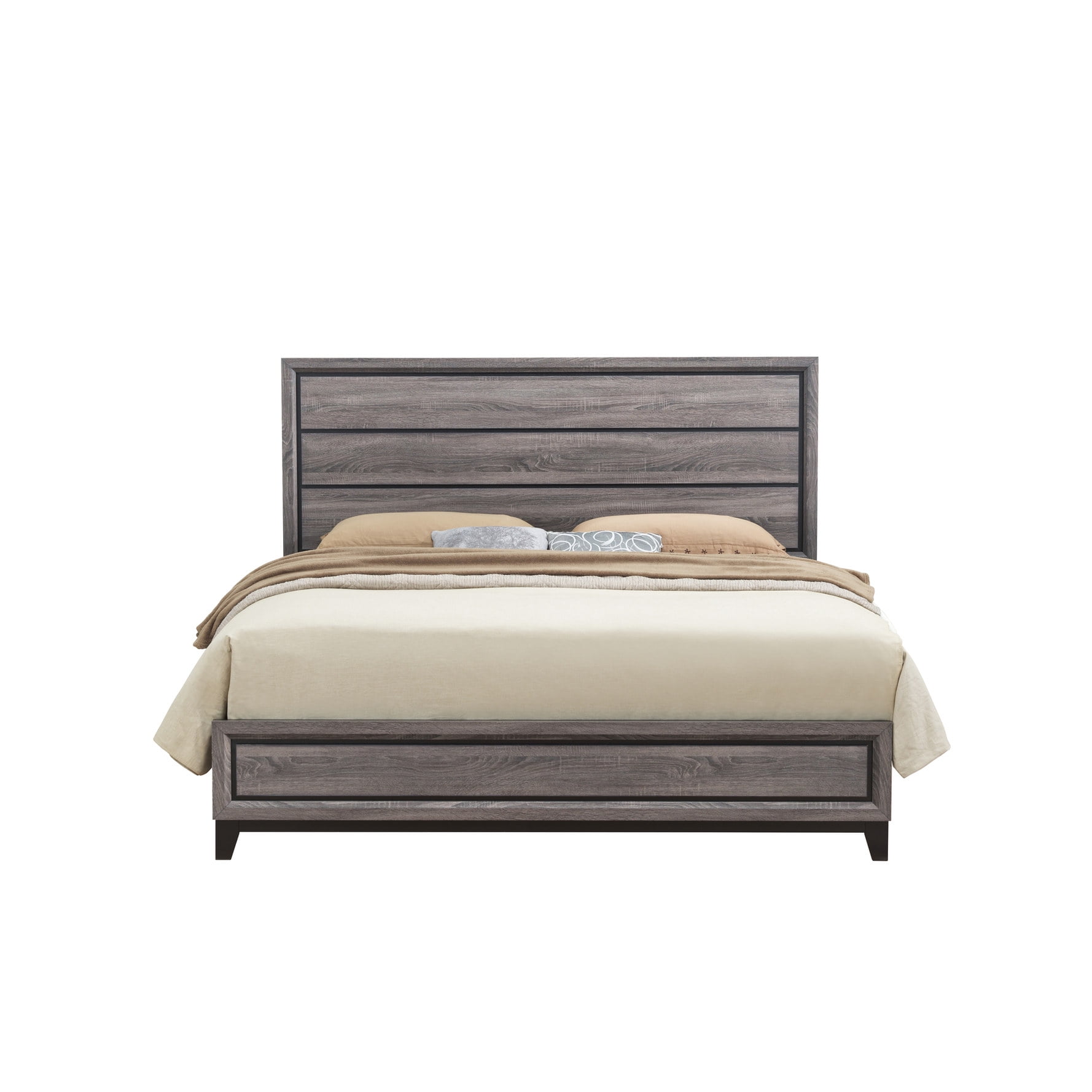 Mirage Grey - Sturdy Full Bed for Bedroom - Contemporary Design ...