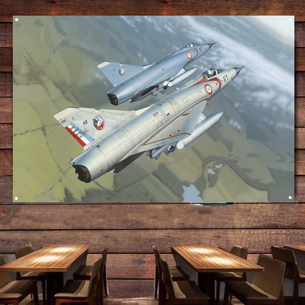 Mirage IIIC Fighter Jet Poster and Canvas Print Art Banner - 38" x 57 ...