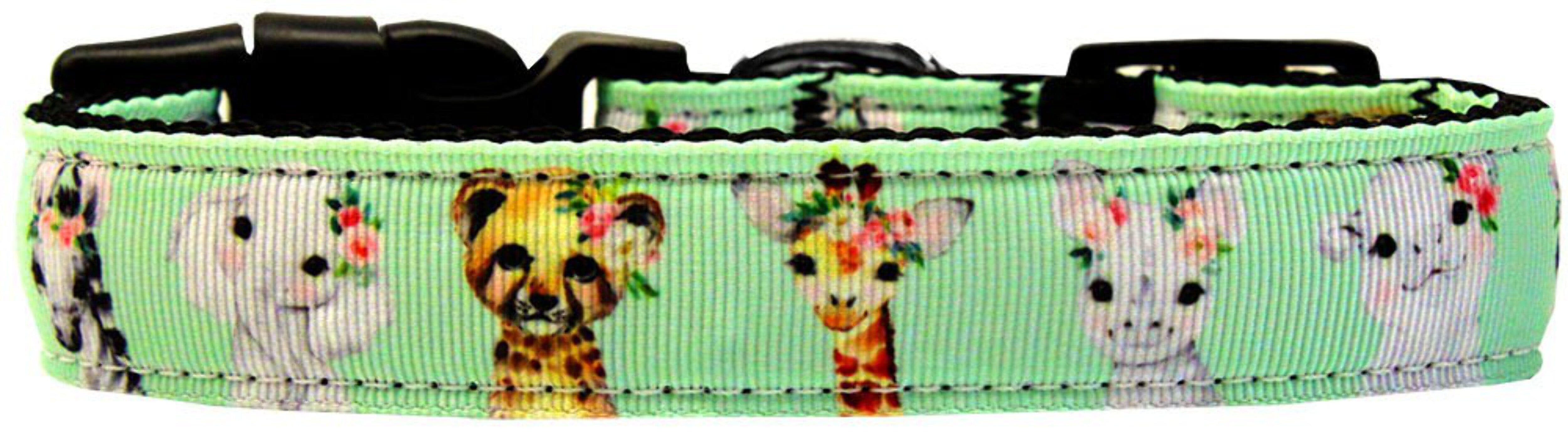 Mirage Pet Pretty Baby Jungle Babies Nylon Dog Collar XL - Walmart.com