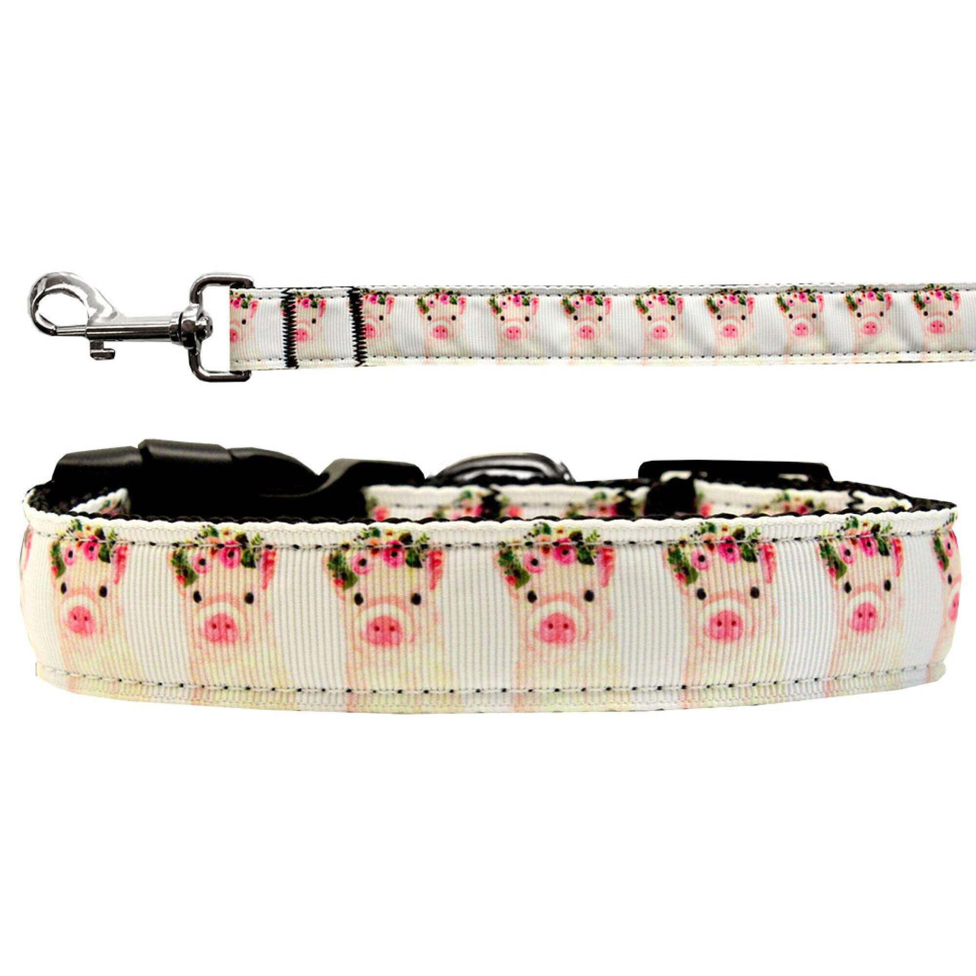 Mirage Pet Pretty Baby Pigs Nylon Pet Leash 1in by 6ft - Walmart.com