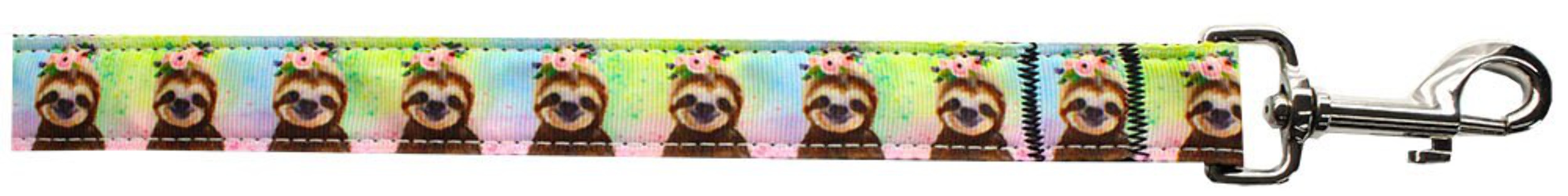Pet Dog Cat Nylon Collar or Leash, "Pretty Baby Sloths" - Walmart.com