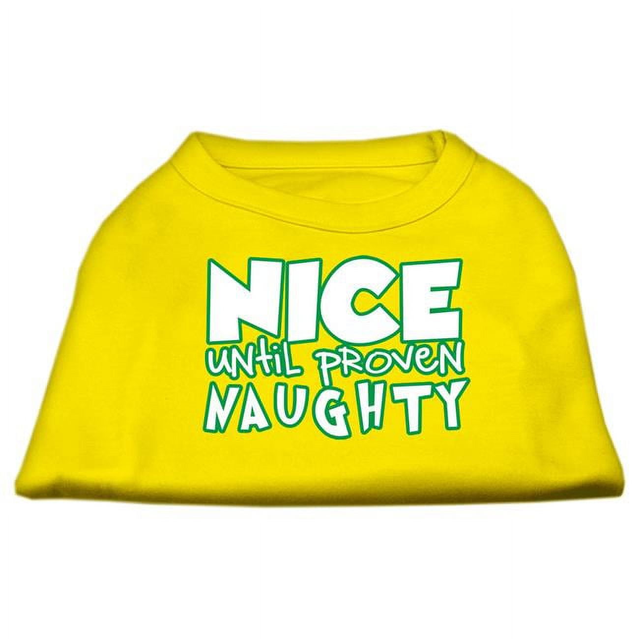 Mirage Pet 51-180 SMYW Nice Until Proven Naughty Screen Print Pet Shirt ...