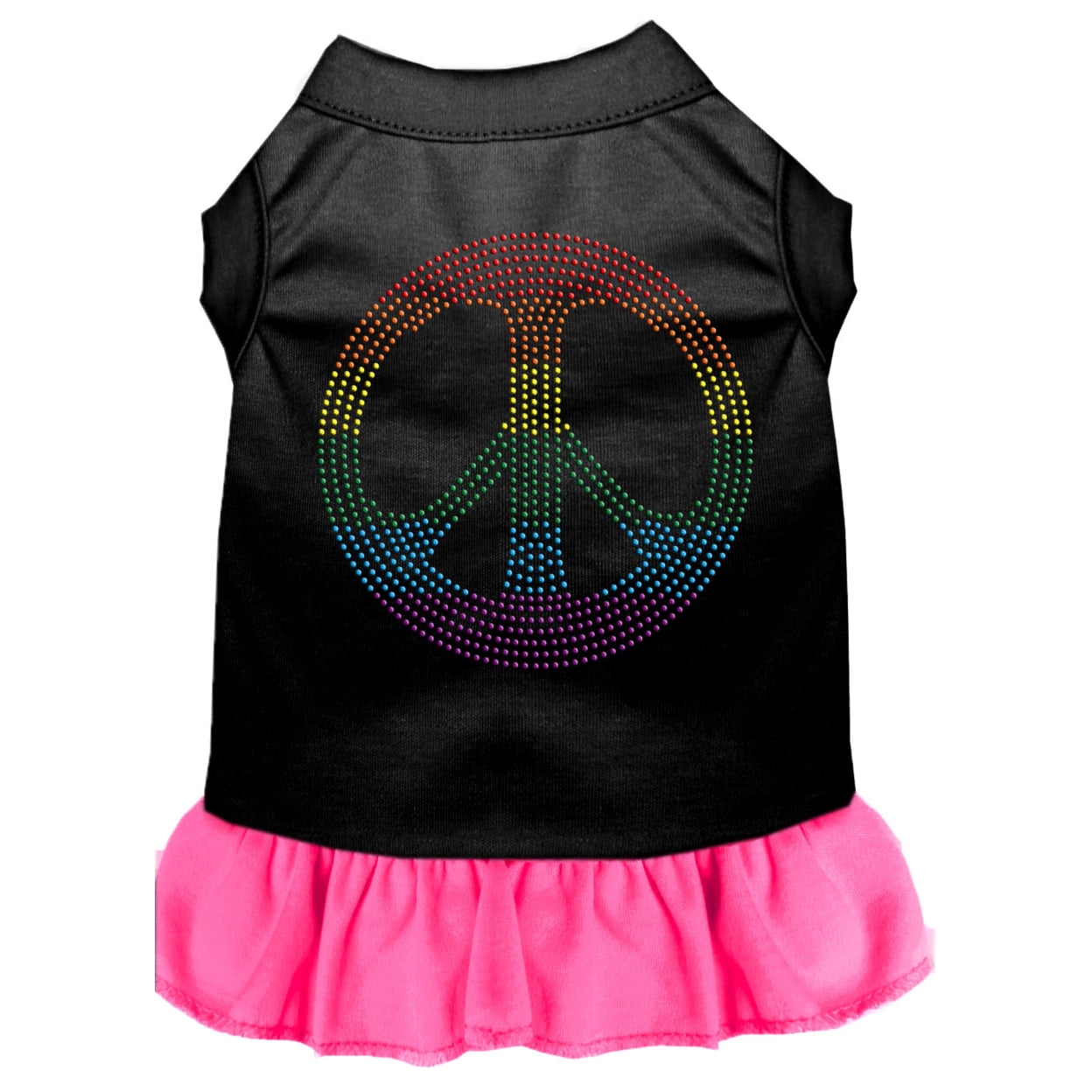 Rhinestone Rainbow Peace Dress - Walmart.com