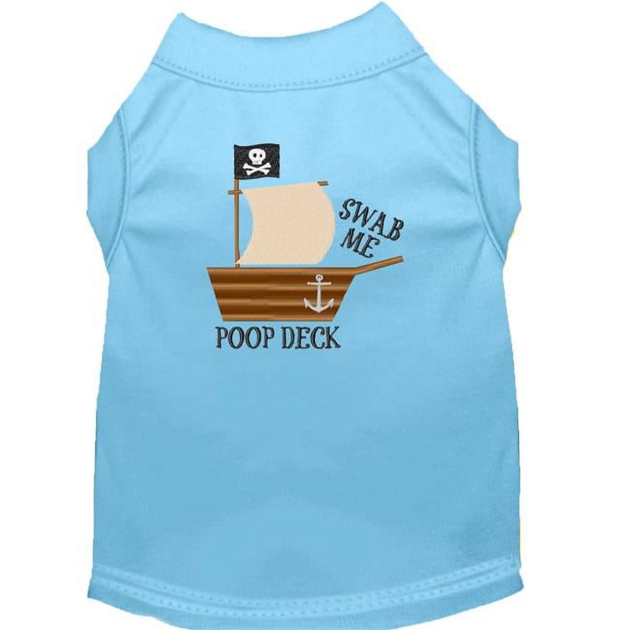 Mirage Pet 650-08 BBLXL Poop Deck Embroidered Dog Shirt, Baby Blue ...