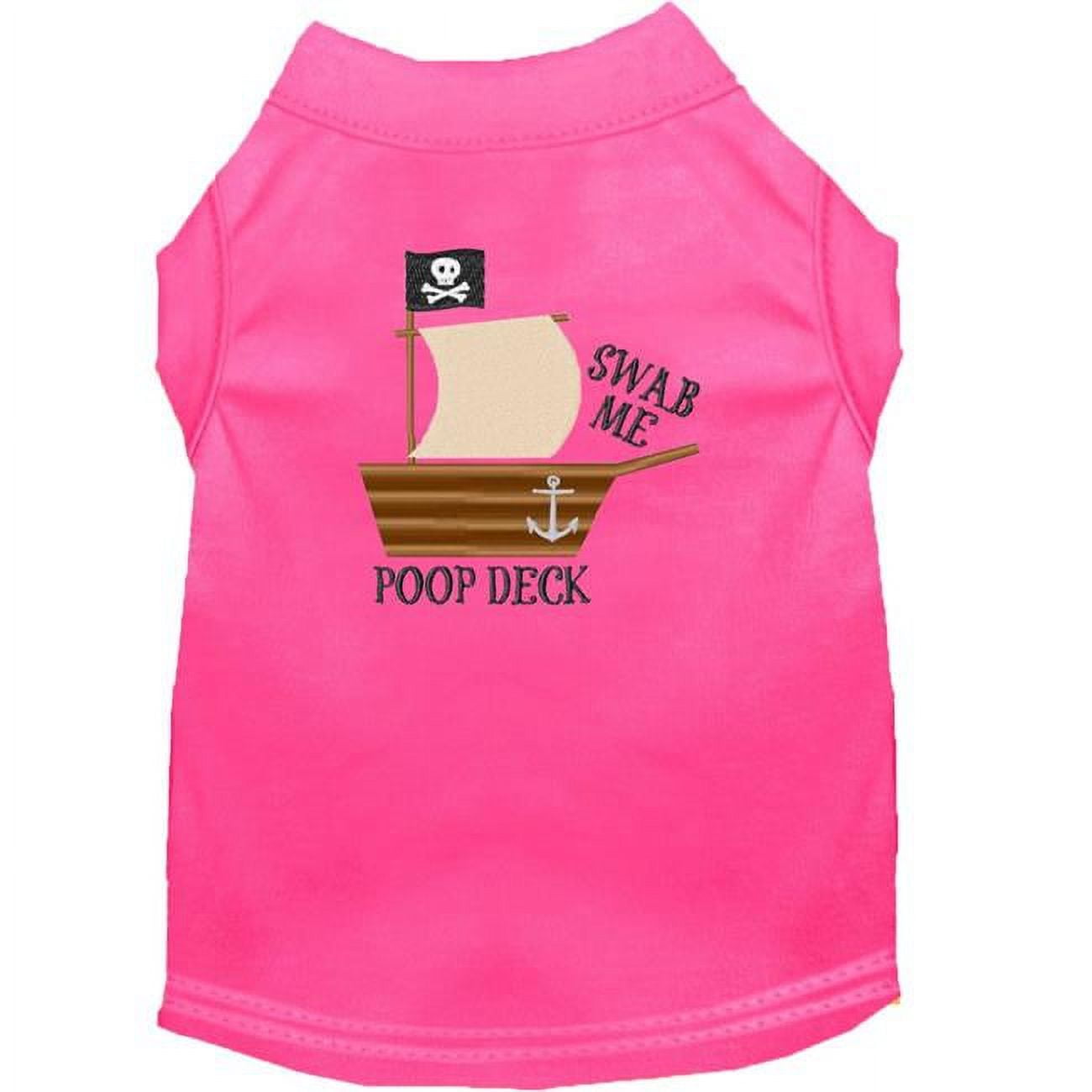Mirage Pet 650-08 BPKXL Poop Deck Embroidered Dog Shirt, Bright Pink ...