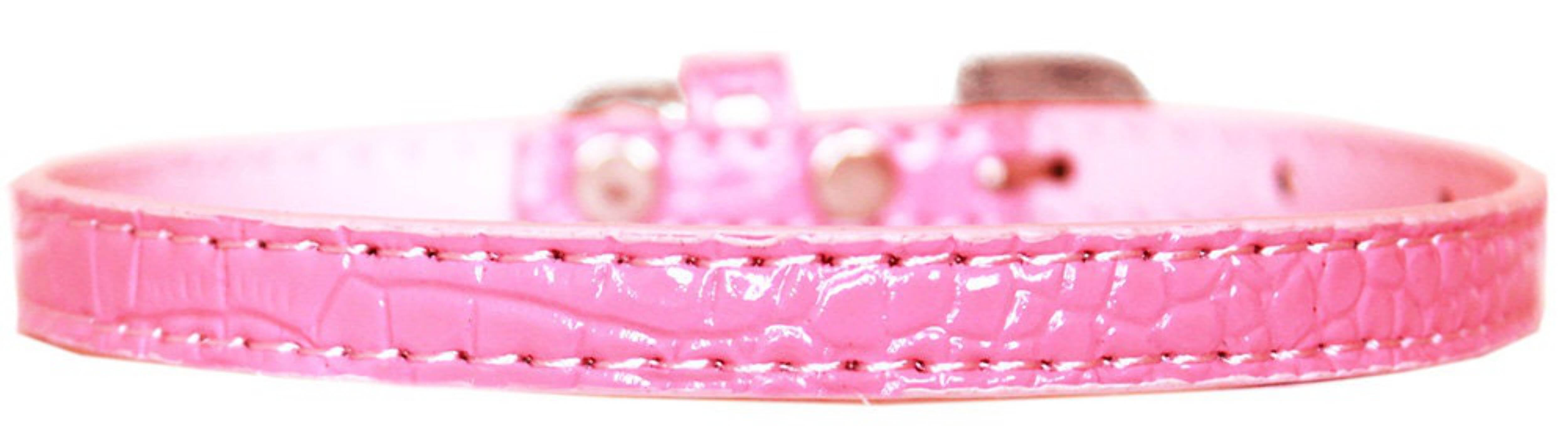 Dog, Puppy Pet Designer Croc Collar, "Plain 3/8" Wide" - Walmart.com