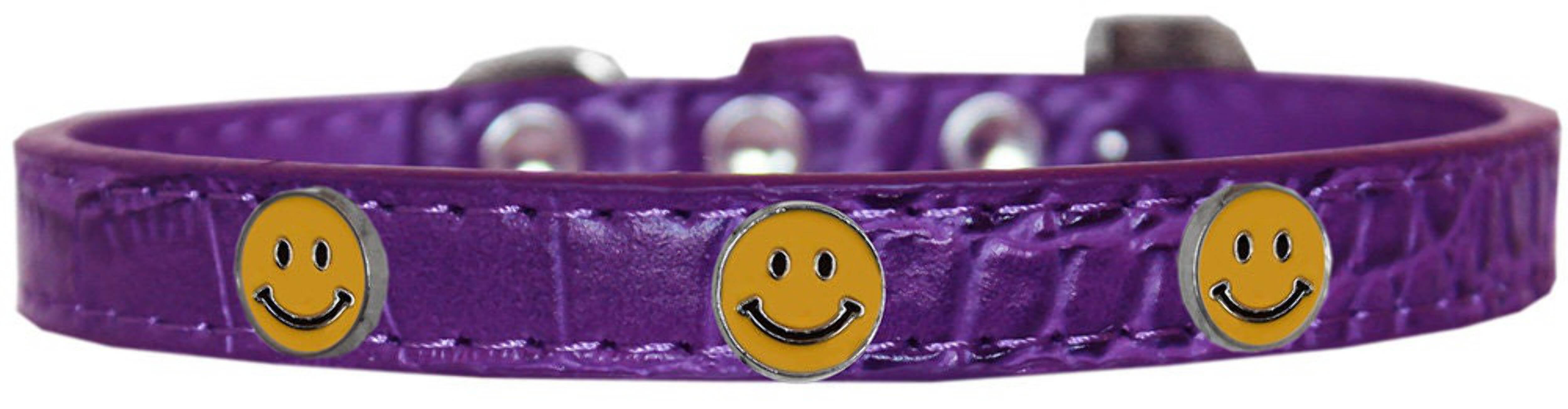 Dog, Puppy Pet Designer Croc Widget Collar, "Happy Face" - Walmart.com