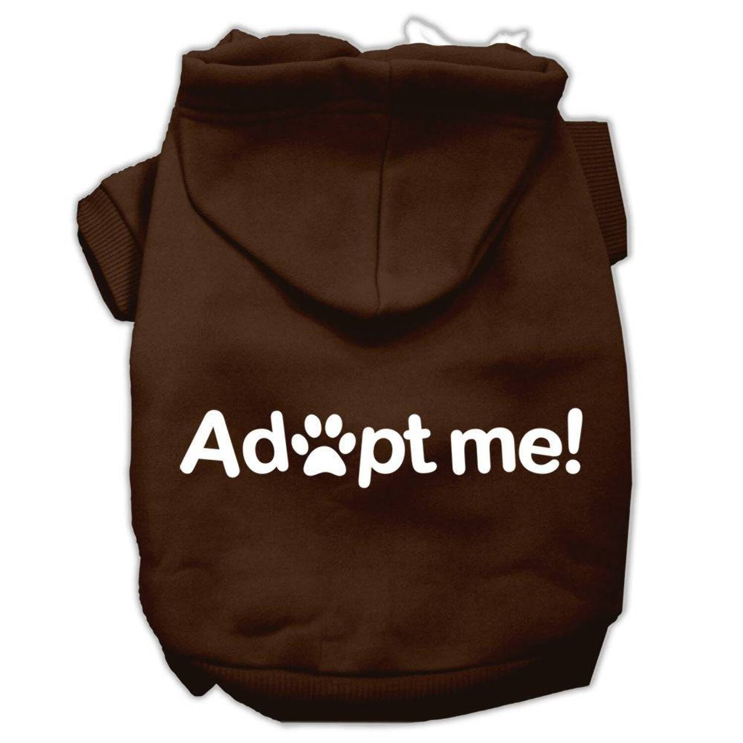 Pet, Dog Cat Hoodie Screen Printed, "Adopt Me" - Walmart.com