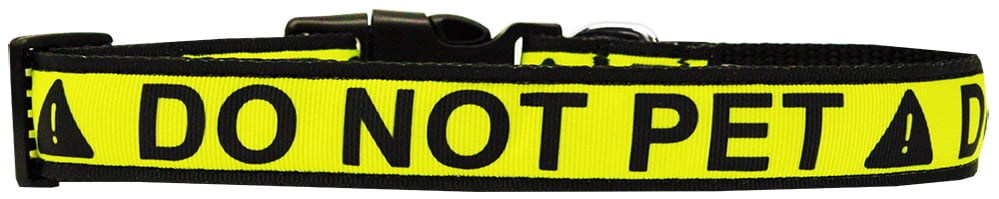 Pet Dog Cat Nylon Collar or Leash, "Do Not Pet" - Walmart.com