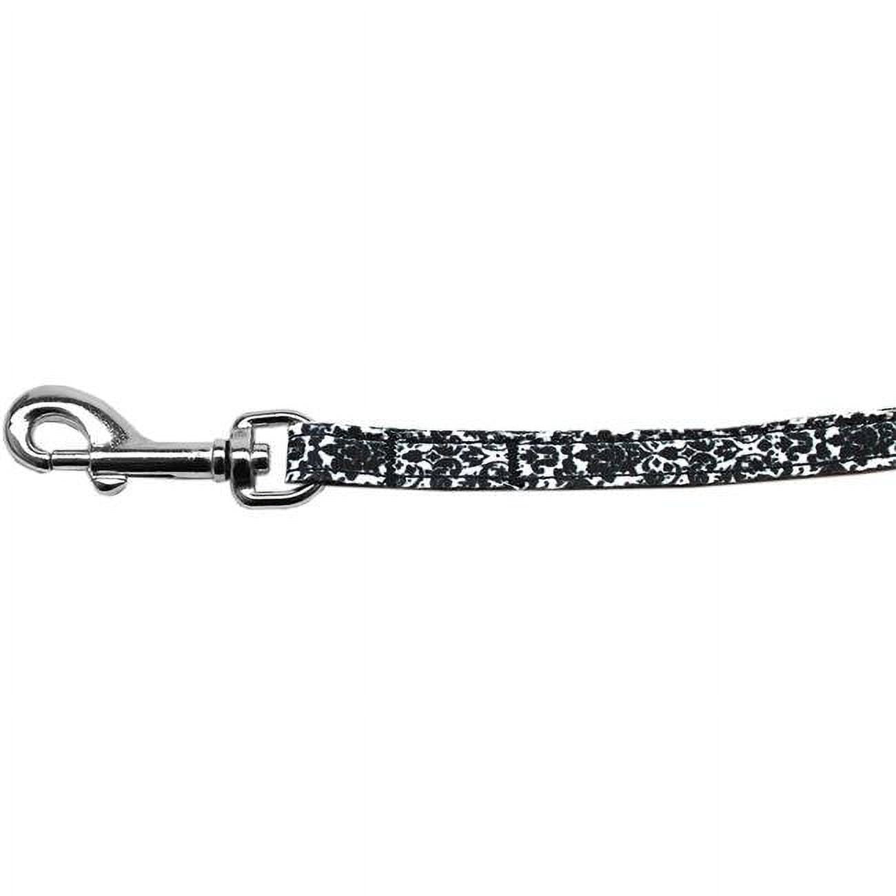 Mirage Pet Fancy Black and White Nylon Ribbon Pet Leash 3/8 inch wide ...