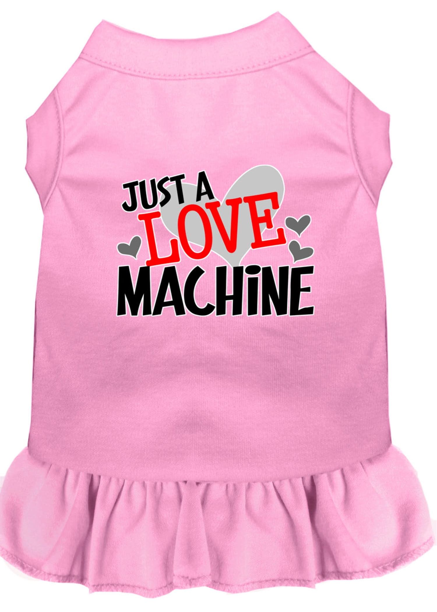 Dog Dress, Pet Dog Cat Dress Screen Printed, "Just A Love Machine ...