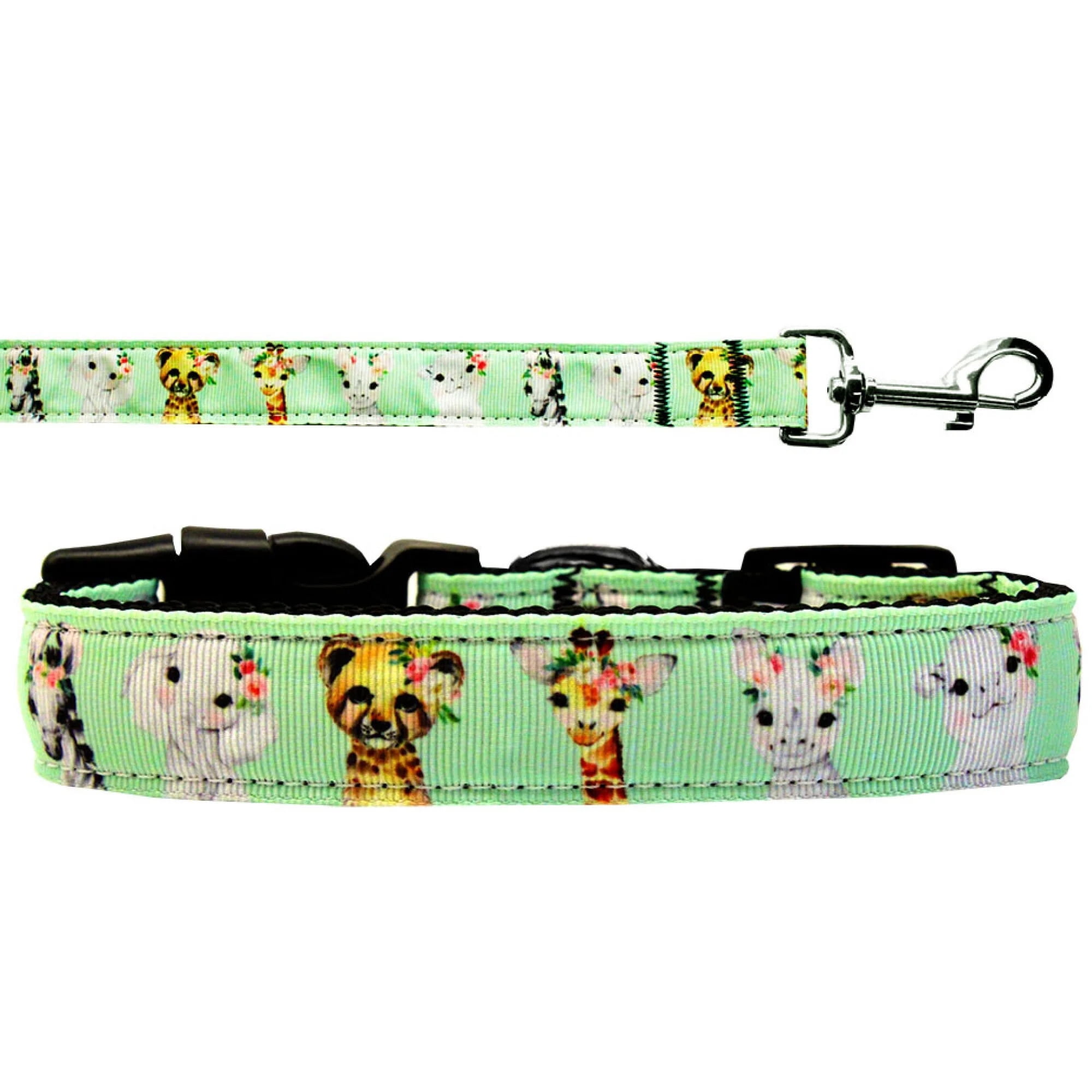 Mirage Pet Pretty Baby Jungle Babies Nylon Dog Collar Medium Narrow ...