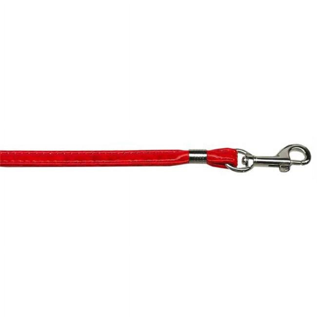 Mirage Pet Faux Snake Skin 3/8" plain leash Red 3/8'' Plain Leash ...