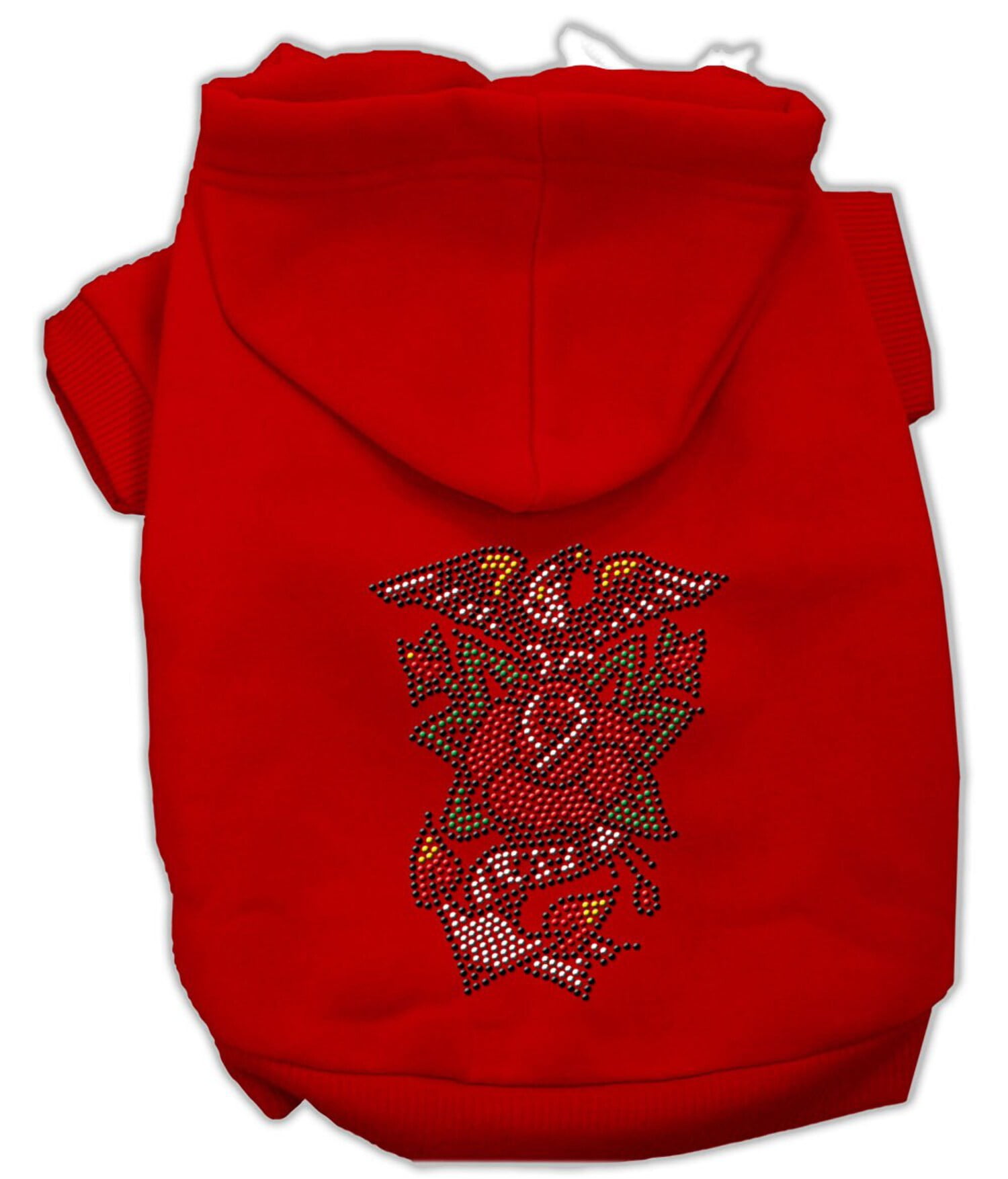 Pet, Dog Cat Hoodie Nailhead Rhinestone, "Eagle Rose" - Walmart.com