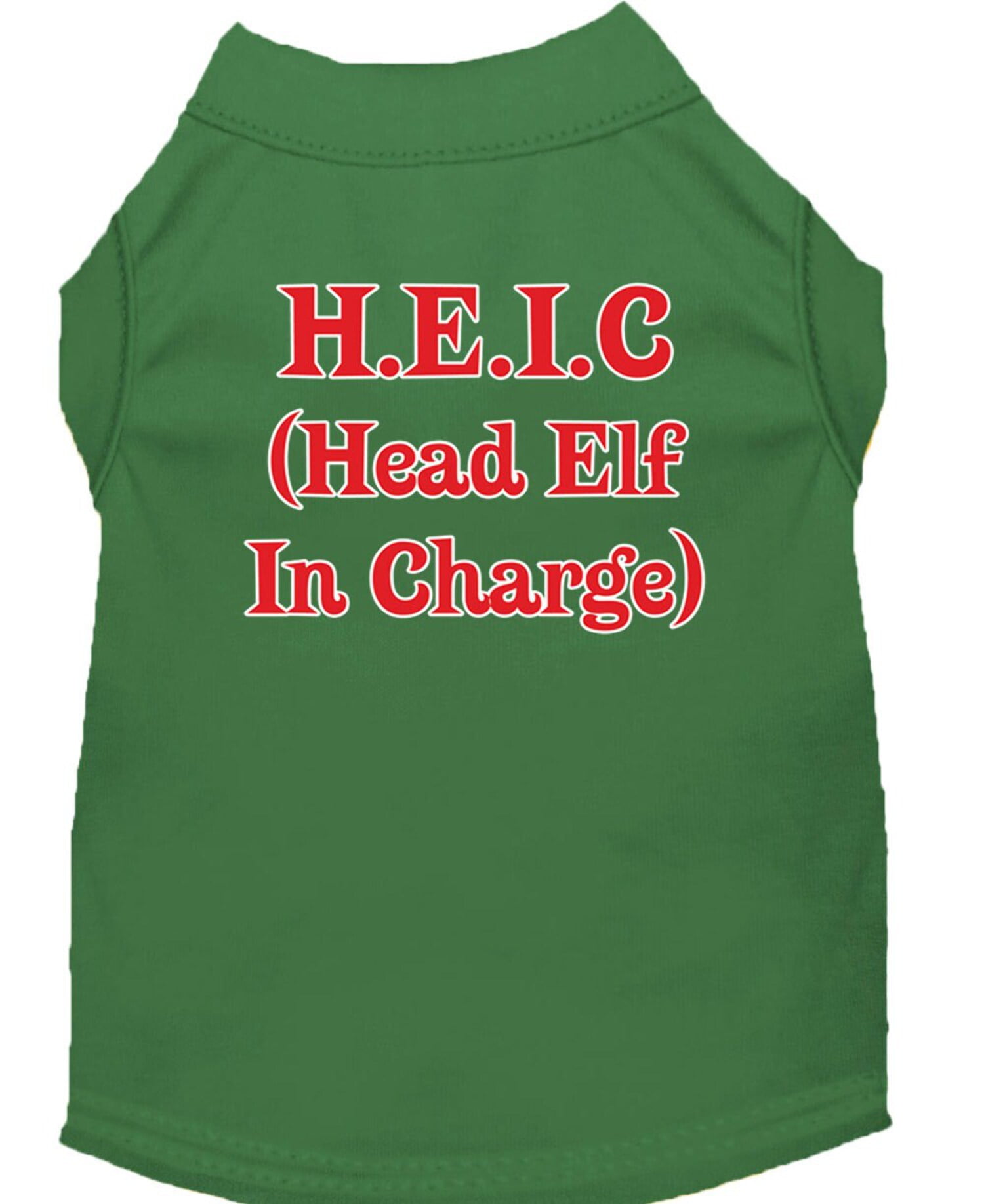 Christmas Screenprinted Dog Shirt, "Head Elf In Charge" - Walmart.com
