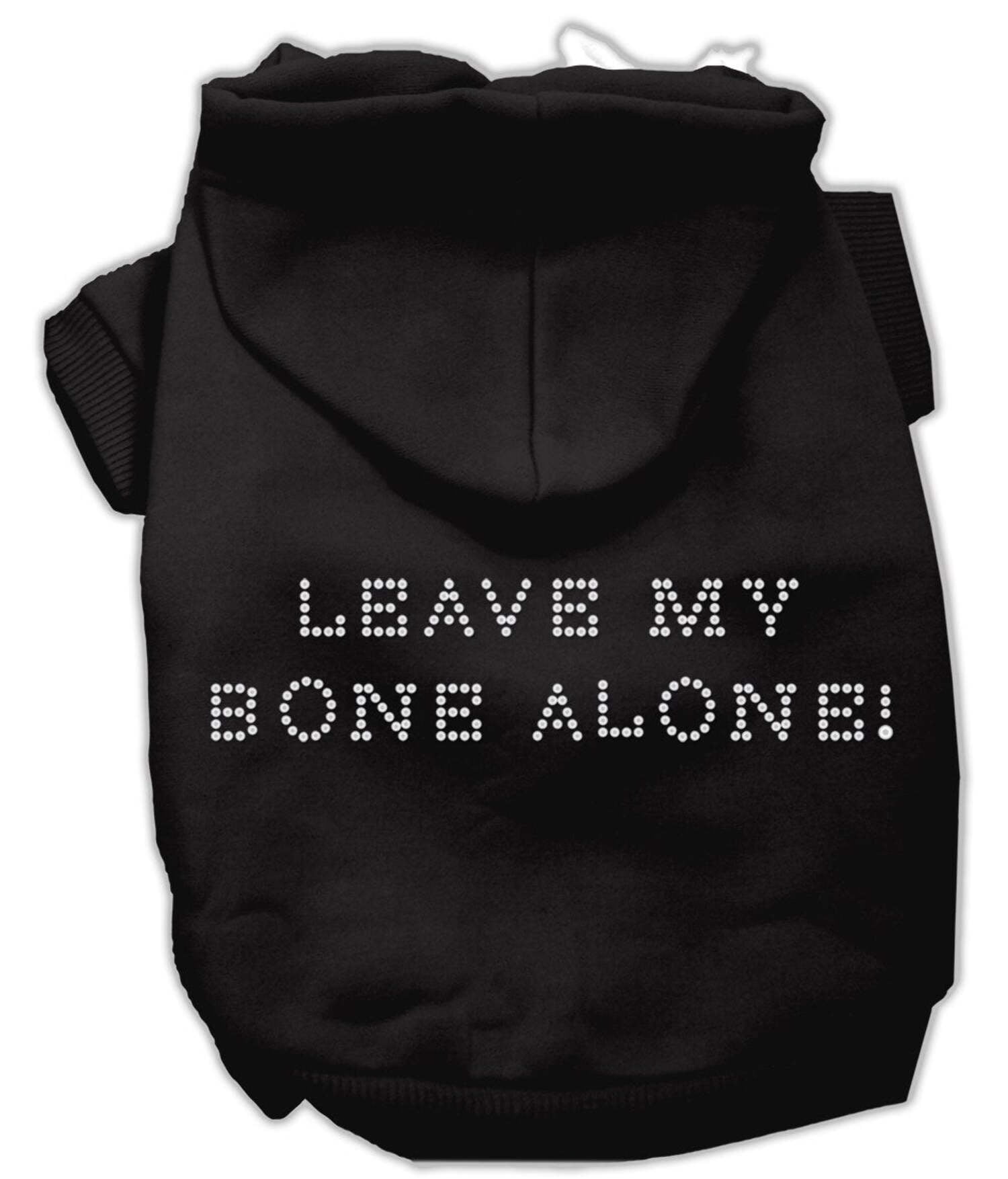 Pet, Dog Cat Hoodie Rhinestone, "Leave My Bone Alone" - Walmart.com