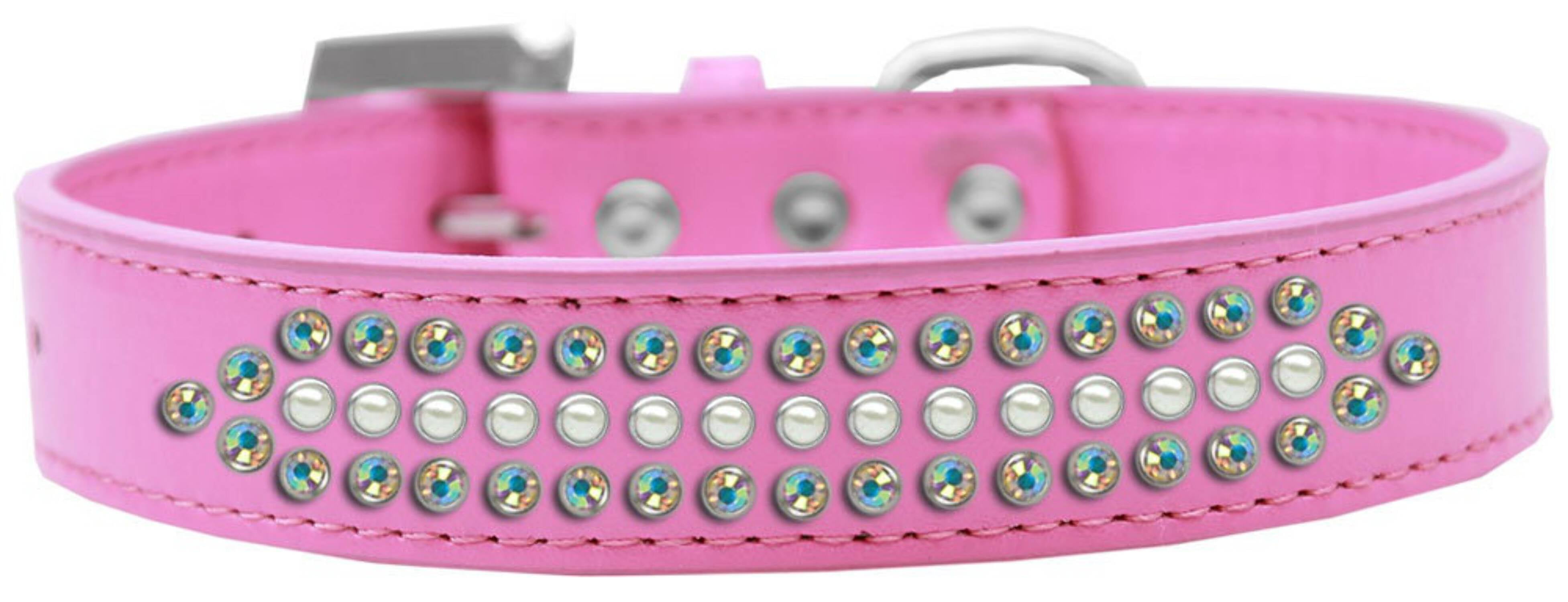 Dog, Puppy and Pet Fashion Collar, "Ritz Pearl Aurora Borealis Crystals ...