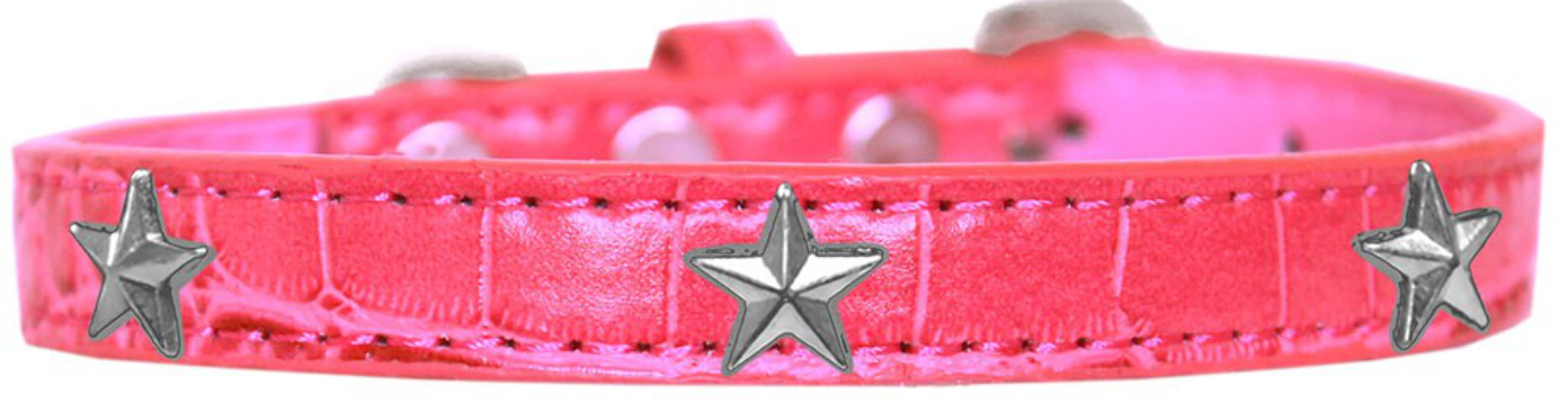 Dog, Puppy Pet Designer Croc Widget Collar, "Silver Stars" - Walmart.com