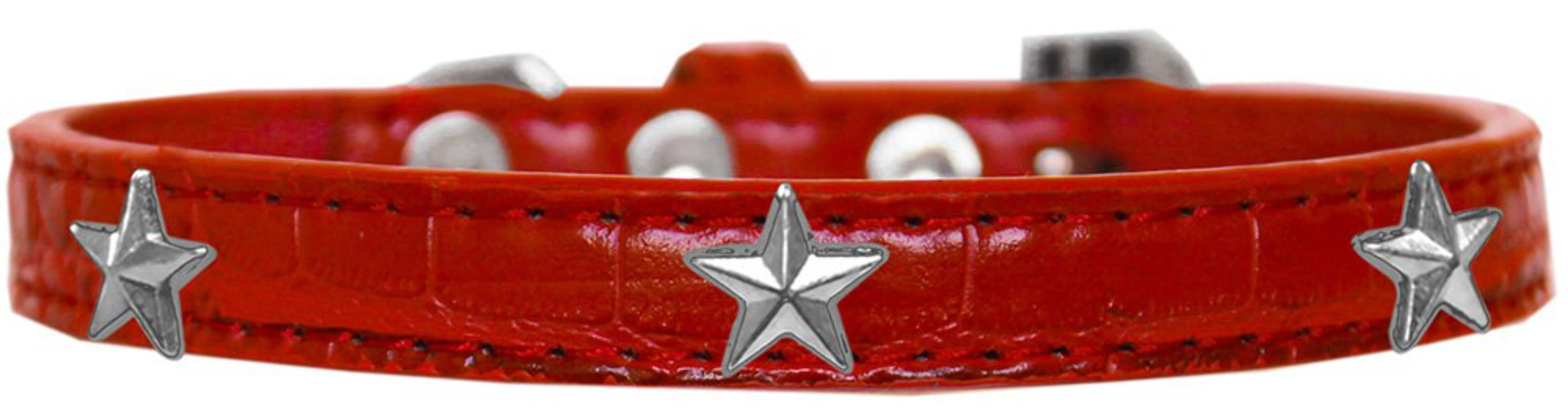 Dog, Puppy Pet Designer Croc Widget Collar, "Silver Stars" - Walmart.com