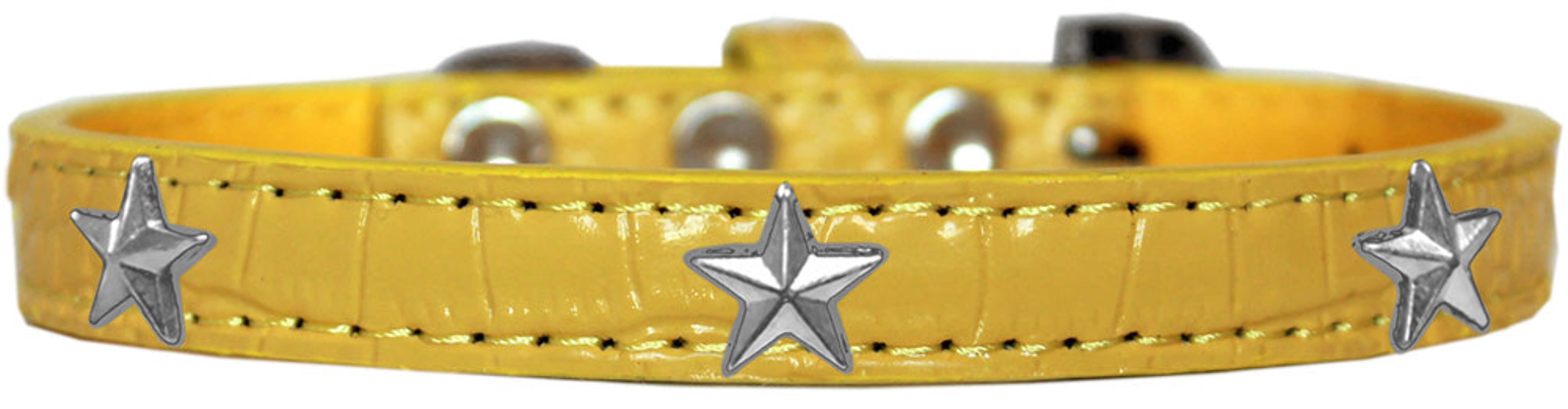 Dog, Puppy Pet Designer Croc Widget Collar, "Silver Stars" - Walmart.com
